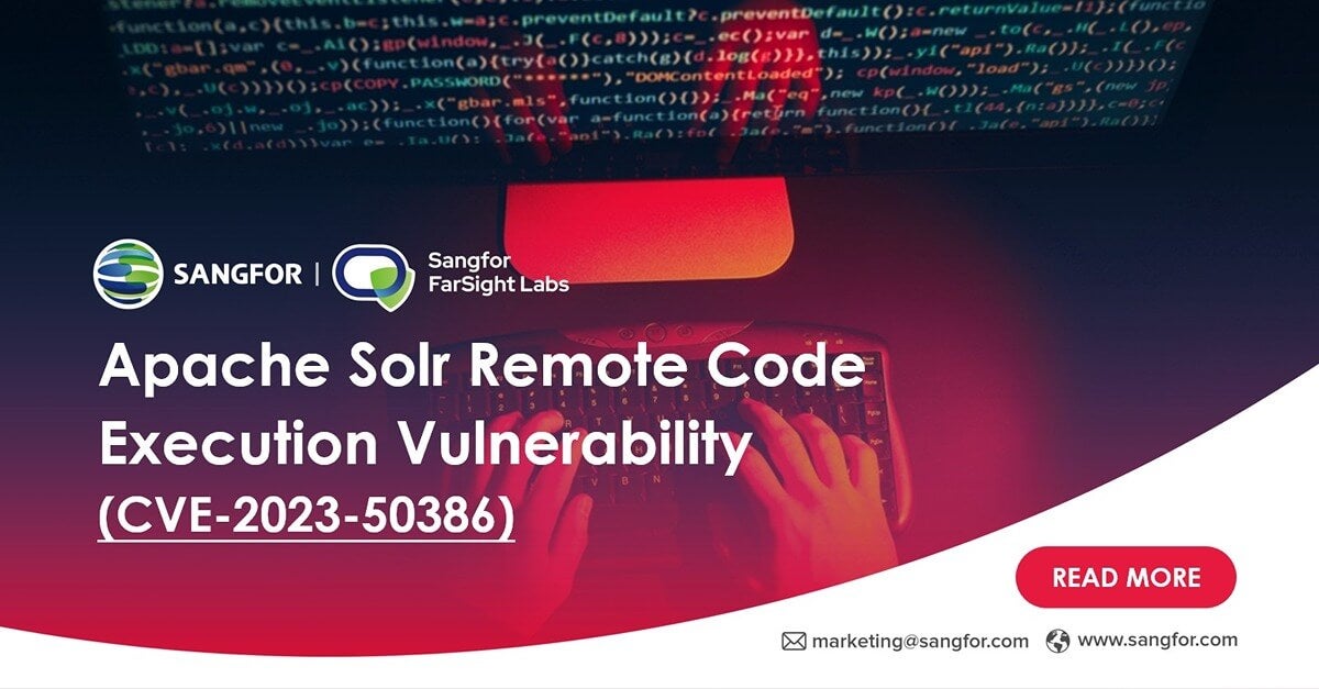 CVE-2023-50386: Apache Solr Remote Code Execution Vulnerability CVE-2023-50386: Apache Solr Remote Code Execution Vulnerability
