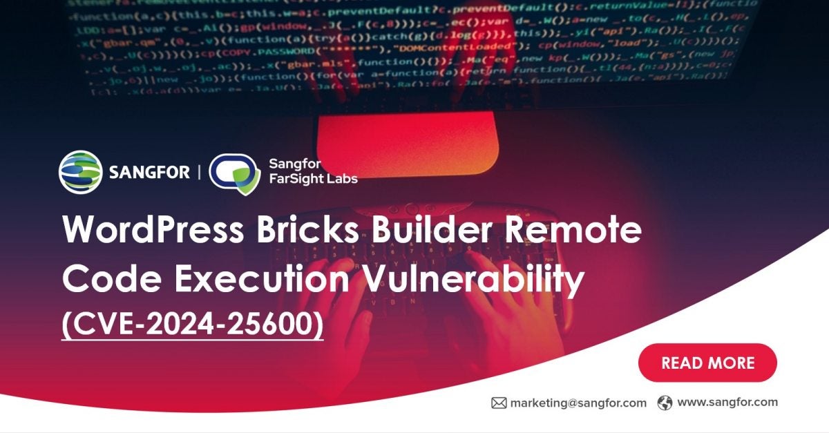 CVE-2024-25600: WordPress Bricks Builder RCE Vulnerability CVE-2024-25600: WordPress Bricks Builder RCE Vulnerability